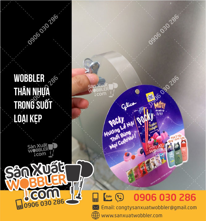 Wobbler quảng cáo sản phẩm tại siêu thị 7 Elevent