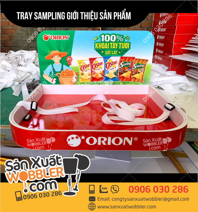 Khay samplig giới thiệu bánh Orion