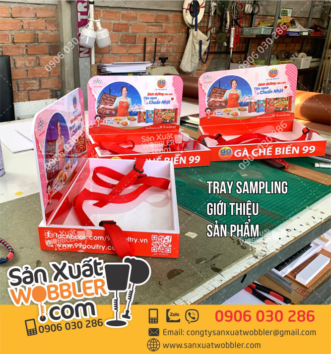 Tray Sampling giới thiệu món gà đã chế biến