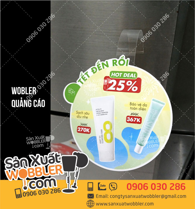 Mẫu wobbler quảng cáo Mỹ phẩm