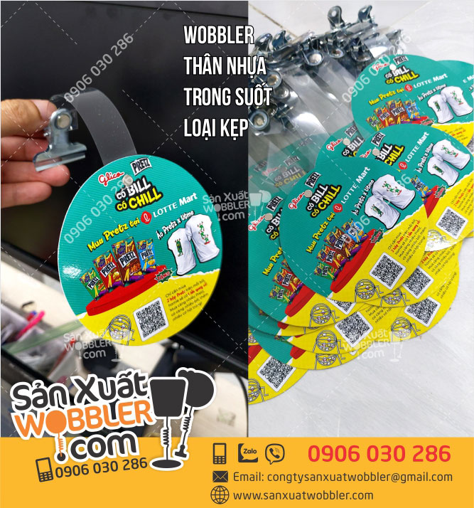 Wobbler quảng cáo bánh