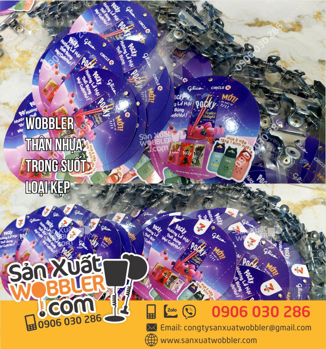 Wobbler quảng cáo sản phẩm tại siêu thị 7 Elevent