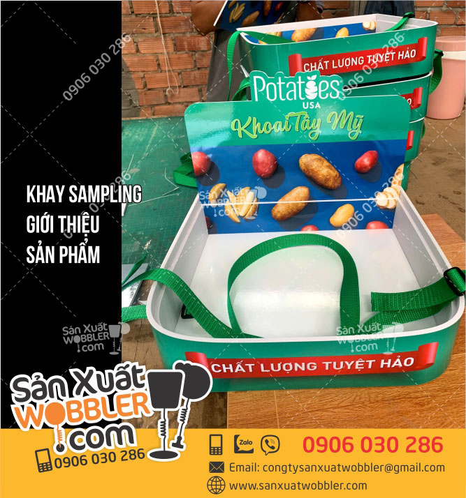 Khay sampling giới thiệu sản phẩm Khoai tây