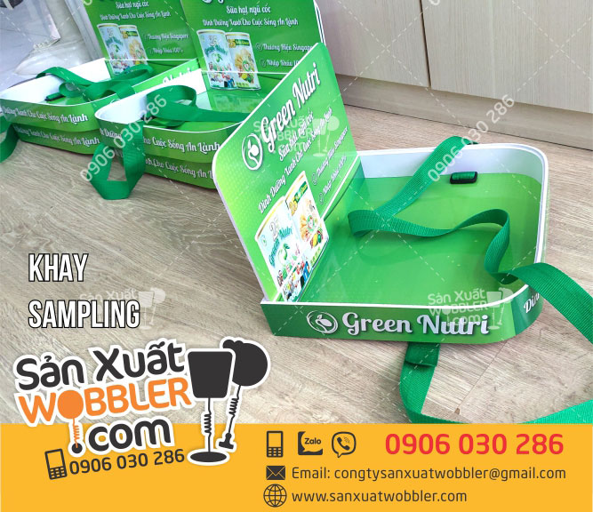 Khay sampling quảng cáo sữa