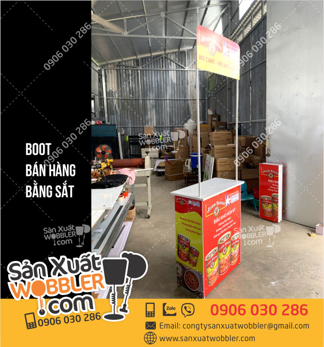 Booth bằng sắt giới thiệu Đậu khô Hoa Kỳ