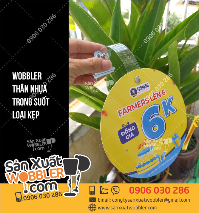 In ấn wobbler khuyến mại Farmers