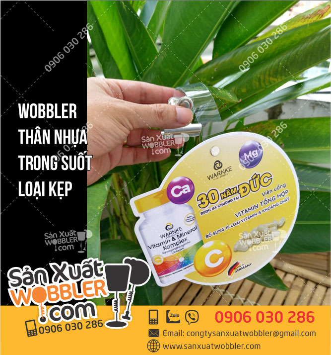Wobbler quảng cáo sản phẩm Warnke