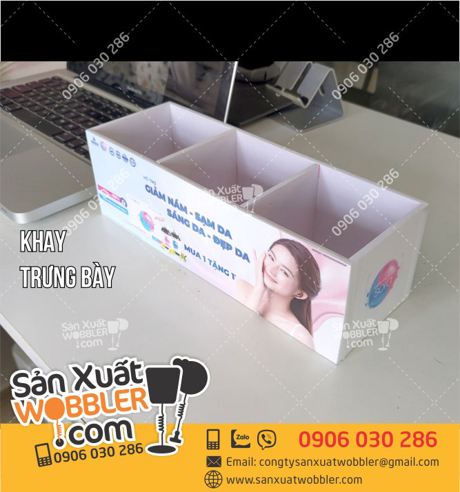 Khay trưng bày sản phẩm Sora tại nhà thuốc