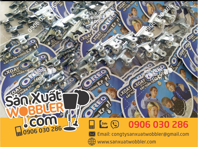 Sản xuất Posm wobbler quảng cáo