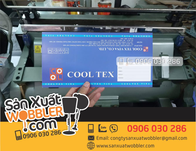 Sample hanger Cool Tex Vina, bảng treo mẫu vải