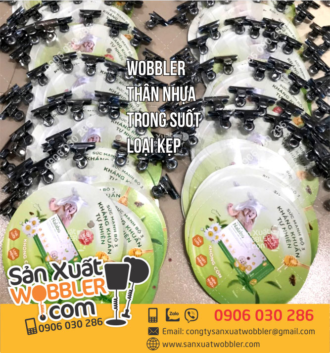 Wobbler quảng cáo gạc rơ lưỡi Kháng khuản tự nhiên