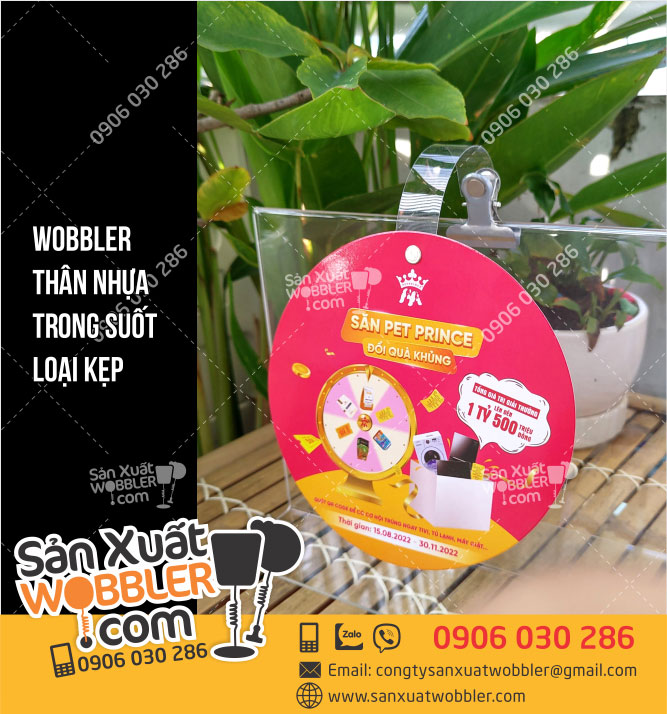 Wobbler quảng cáo chương trình khuyến mại Pet Prince